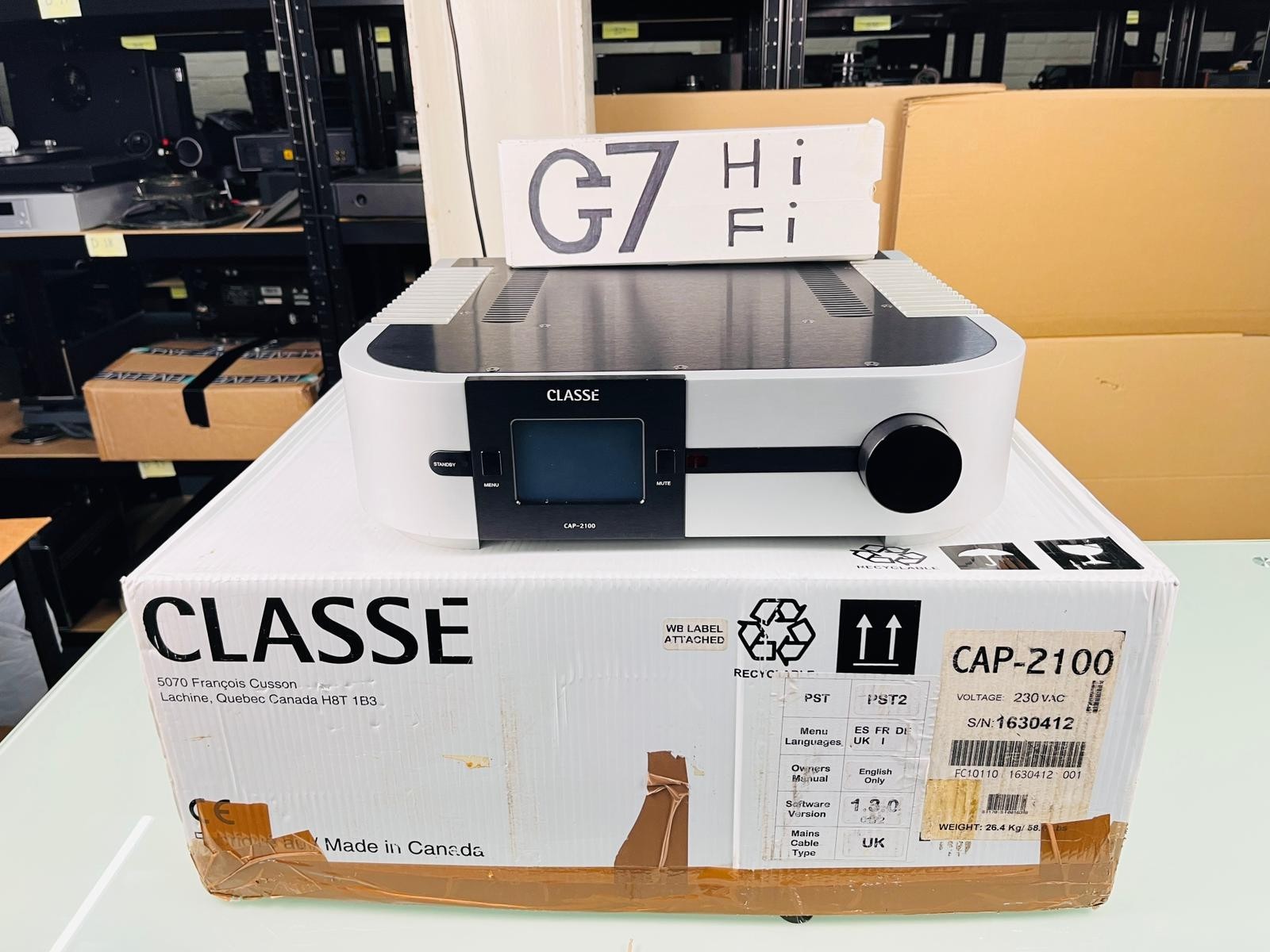 CLASSE CAP 2100 INTEGRATED AMPLIFIER – G7 HI FI