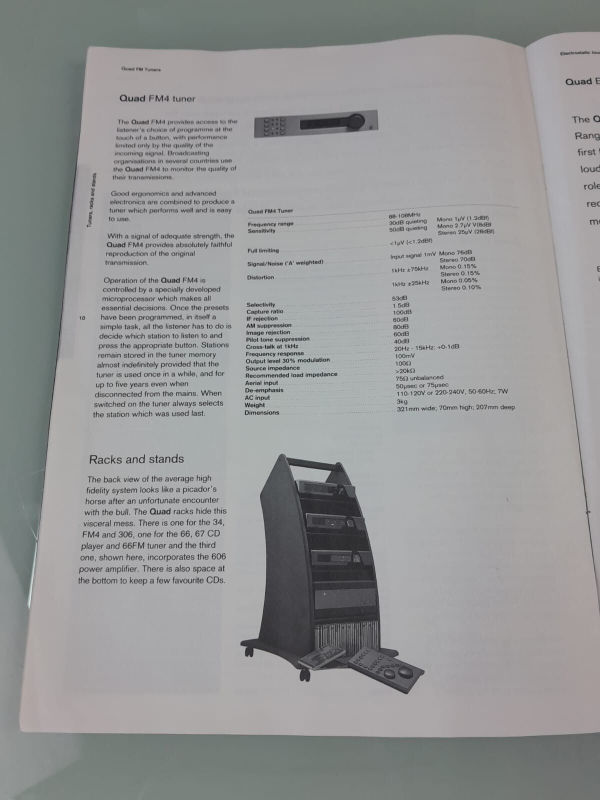 QUAD HI FI BROCHURE – G7 HI FI
